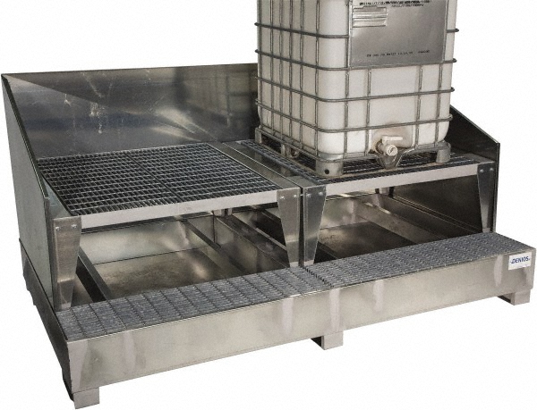 Denios - 385 Gal Sump Capacity, Galvanized Steel Spill Sump - 35824507 ...