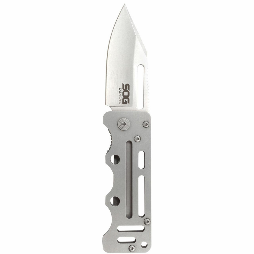 SOG Specialty Knives - 2-3/4" Blade, 3" OAL, Straight Money Clip ...