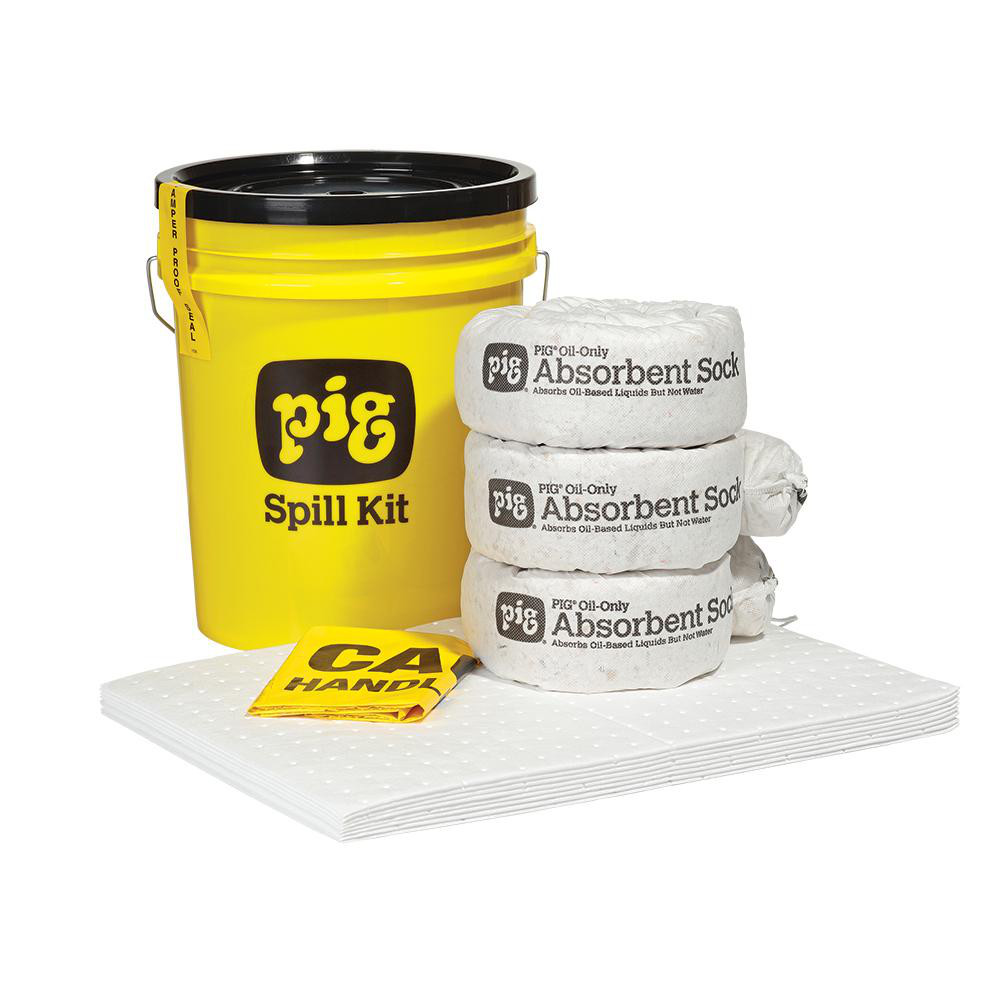 New Pig - Spill Kits; Kit Type: Oil Based Liquids Spill Kit; Container ...