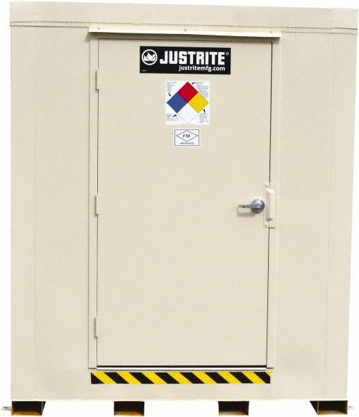 Justrite® - 4 Drum, 80 Gal Sump Capacity, Locker | MSC Direct