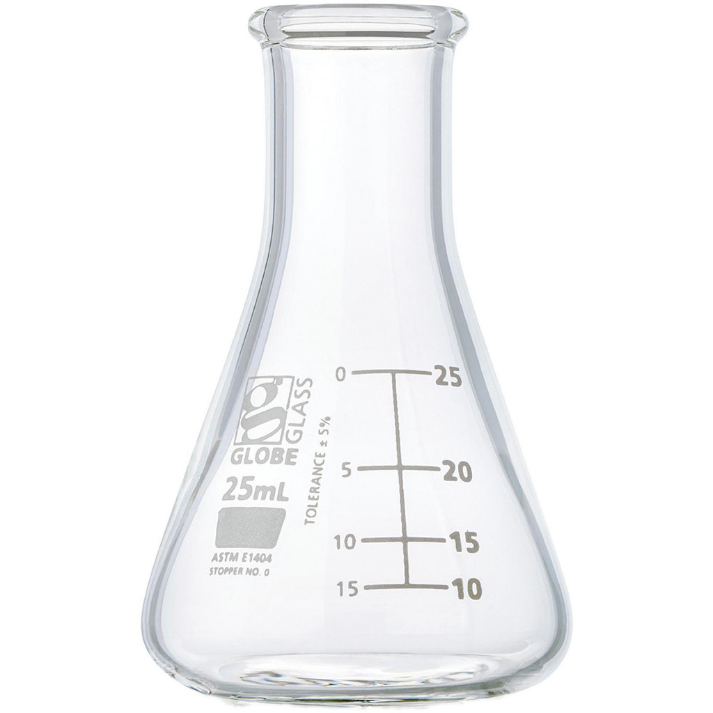 Globe Scientific - Erlenmeyer Flasks: Capacity (ml): 25; Material ...
