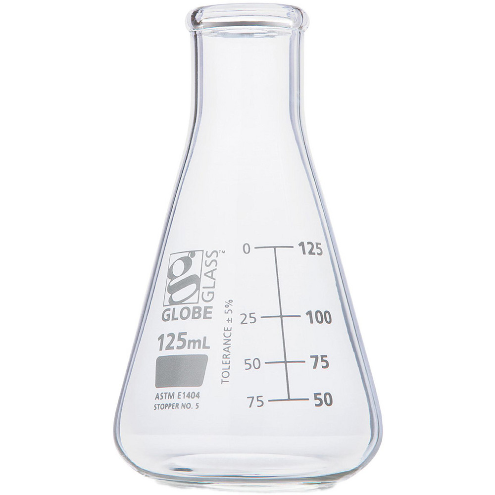 Globe Scientific - Erlenmeyer Flasks: Capacity (ml): 125; Material ...