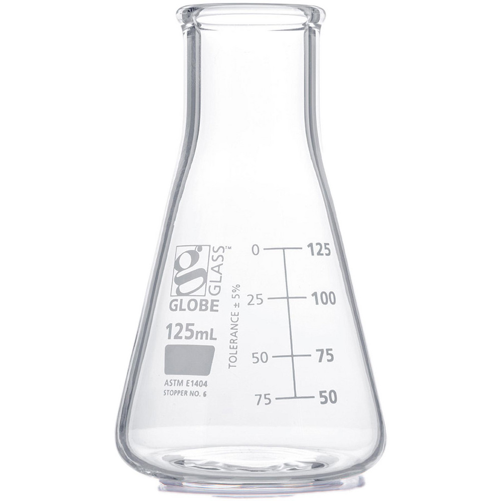 Globe Scientific - Erlenmeyer Flasks: Capacity (ml): 125; Material ...