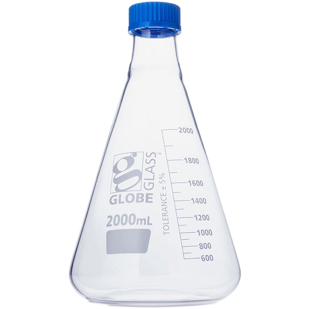 Globe Scientific - Erlenmeyer Flasks: Capacity (ml): 2000; Material ...