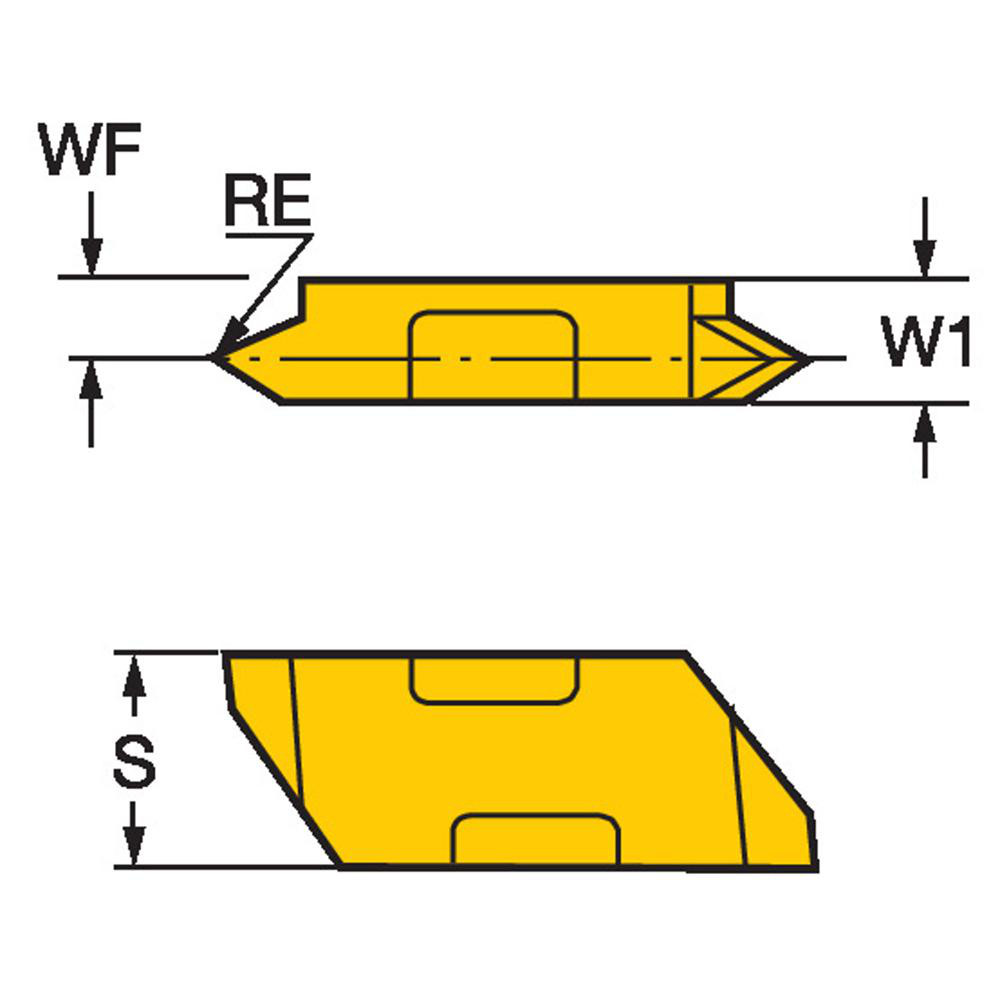 Sandvik Coromant - Threading Insert: TLTF3R 1125, Carbide | MSC Direct
