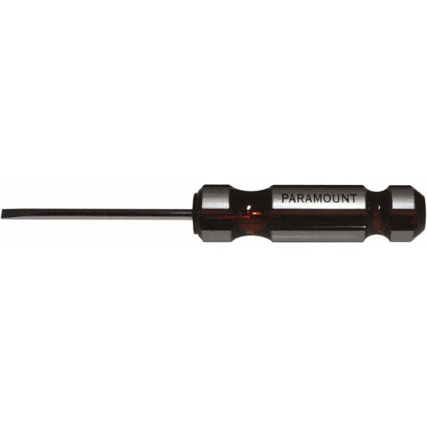 Paramount - Slotted Screwdriver: 1/8" Width, 5-1/2" OAL, 3" Blade ...