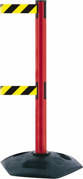 Tensator - 4 Way Stanchion: 38" High, Octagon Base | MSC Direct