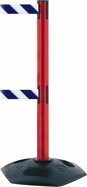 Tensator - 4 Way Stanchion: 38" High, Octagon Base | MSC Direct