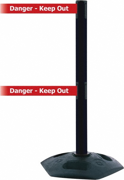 Tensator - 4 Way Stanchion: 38" High, Octagon Base | MSC Direct