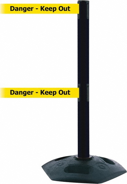 Tensator - 4 Way Stanchion: 38" High, Octagon Base | MSC Direct