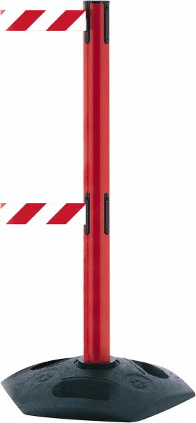 Tensator - 4 Way Stanchion: 38" High, Octagon Base | MSC Direct