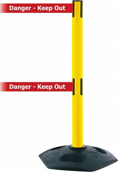 Tensator - 4 Way Stanchion: 38" High, Octagon Base | MSC Direct