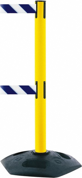 Tensator - 4 Way Stanchion: 38" High, Octagon Base | MSC Direct