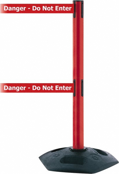 Tensator - 4 Way Stanchion: 38" High, Octagon Base | MSC Direct