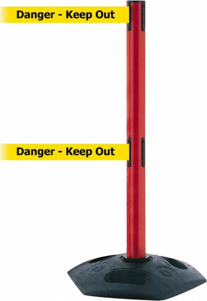 Tensator - 4 Way Stanchion: 38" High, Octagon Base | MSC Direct