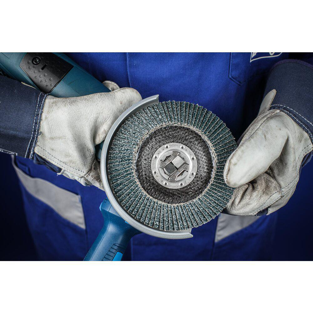 PFERD - Flap Disc: 5" Dia, 7/8 X-Lock" Hole, 40 Grit, Zirconia Alumina ...