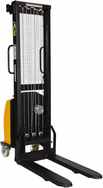 Vestil - 770 Lb Capacity, 59" Lift Height, Battery Operated Stacker ...