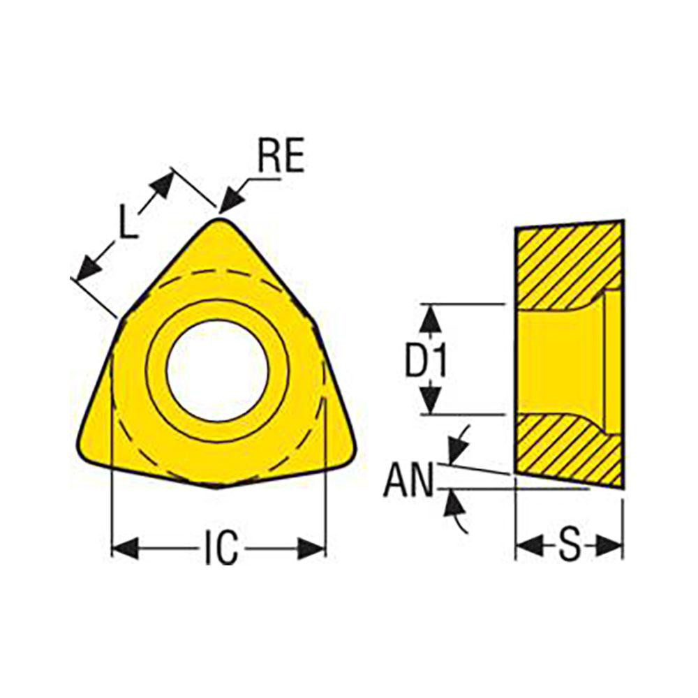 Seco - Turning Insert: WCMT32.52-F1 TP2501, Carbide | MSC Direct