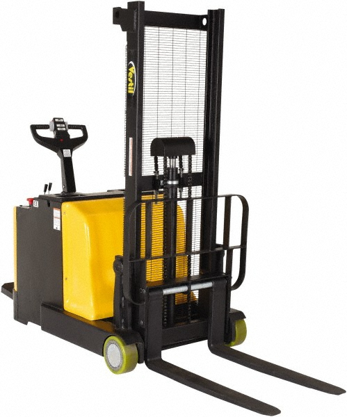 Vestil - 2,000 Lb Capacity, 62" Lift Height, Battery Operated Stacker ...