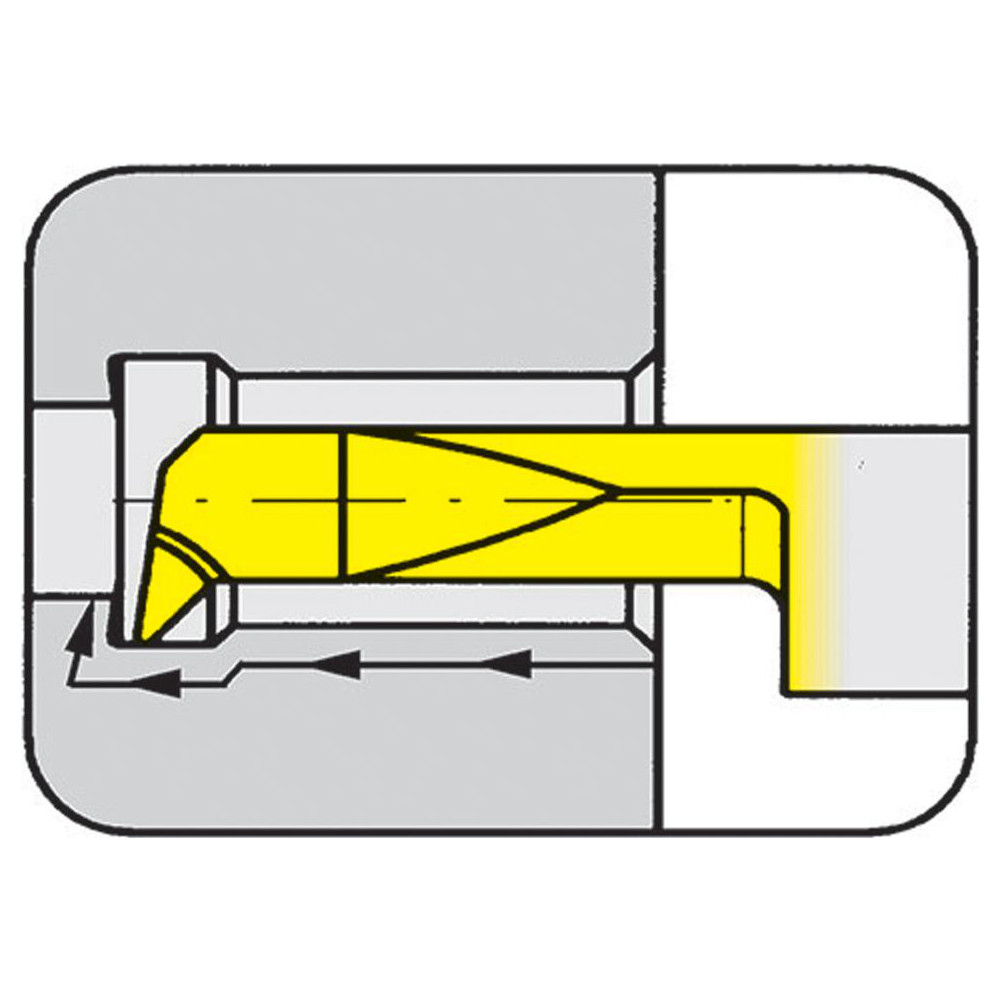 HORN - Internal Boring Bar: 2.000 mm Min Bore, 0.30 mm Max Depth, Right ...