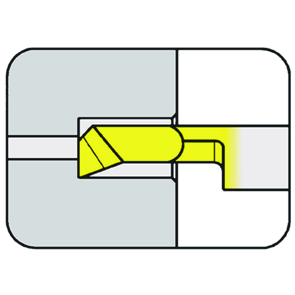 HORN - Internal Boring Bar: 4.00 mm Min Bore, 0.30 mm Max Depth, Right ...