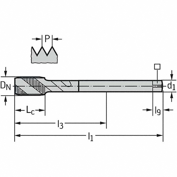 Walter-Prototyp - M24x3.00 Metric 4 Flute 7G Modified Bottoming Spiral ...