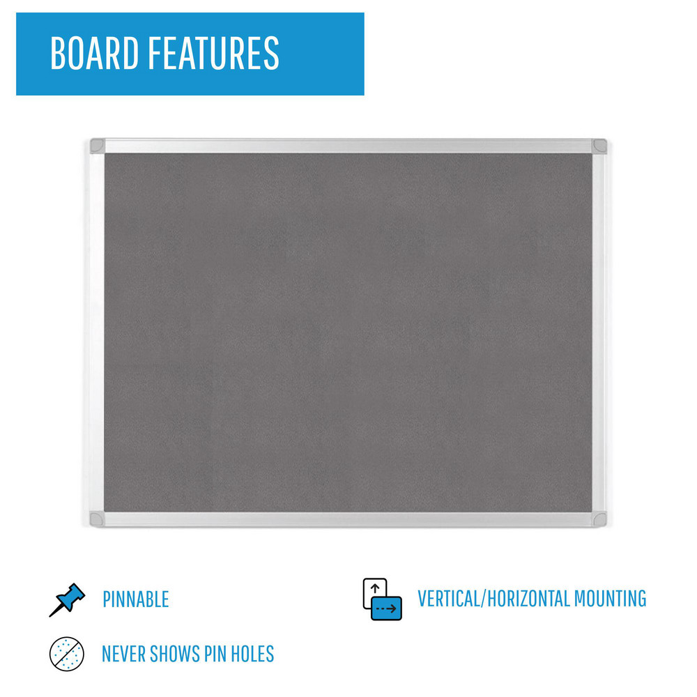MasterVision - Cork Bulletin Boards: Bulletin Board Type: Fabric ...