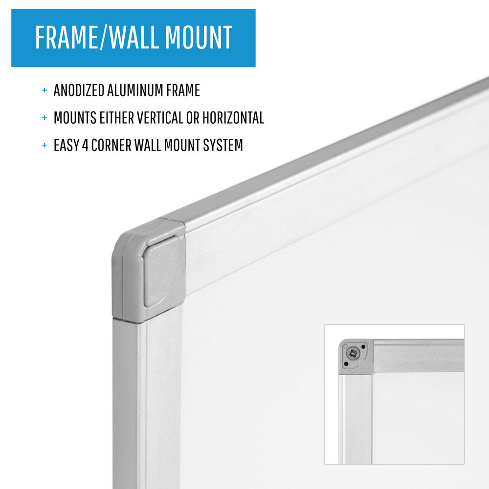 MasterVision - Whiteboards: Board Material: Lacquered Steel; Frame ...