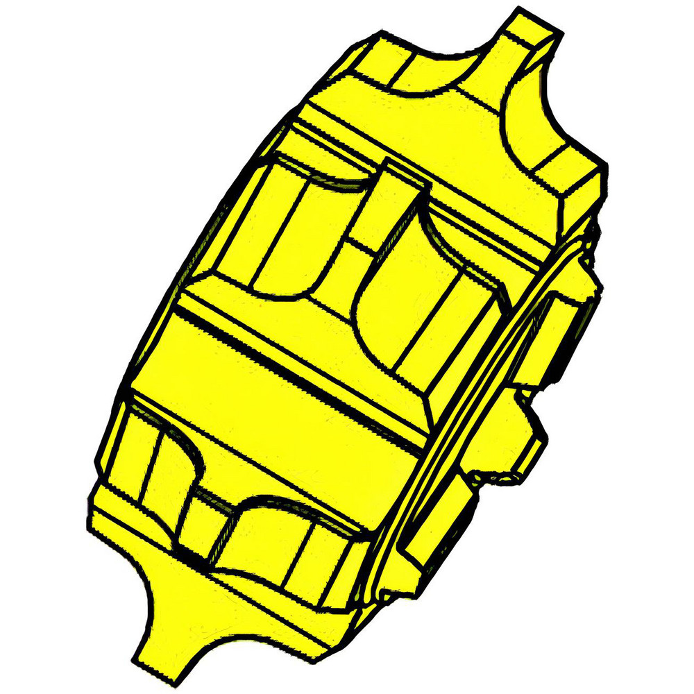 HORN - Tooth Milling Tip Insert: 613R25000 AS45, Carbide | MSC Direct
