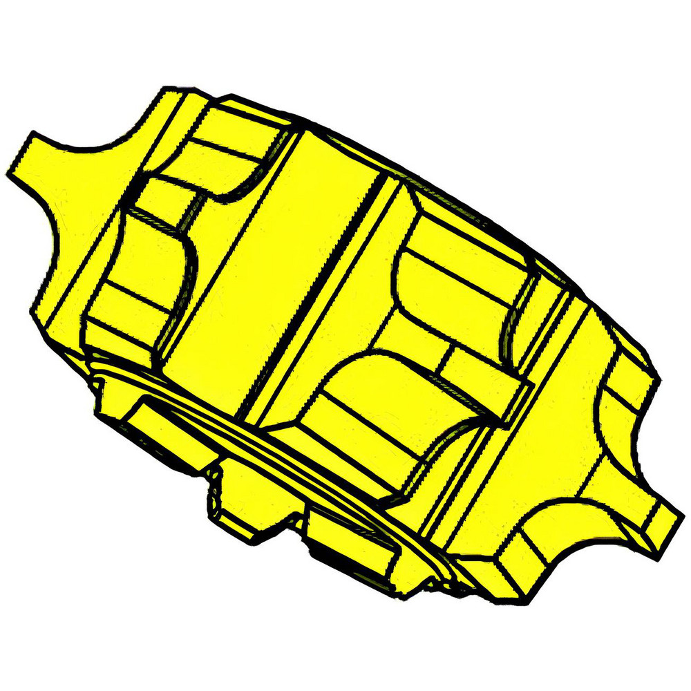 HORN - Tooth Milling Tip Insert: 613R25000 AS45, Carbide | MSC Direct
