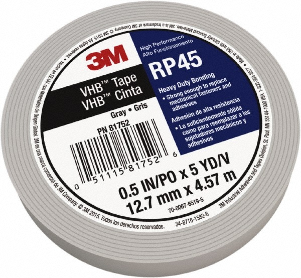 3M - Polyethylene Foam Tape: 3/4" Wide, 5 yd Long, Acrylic Adhesive ...