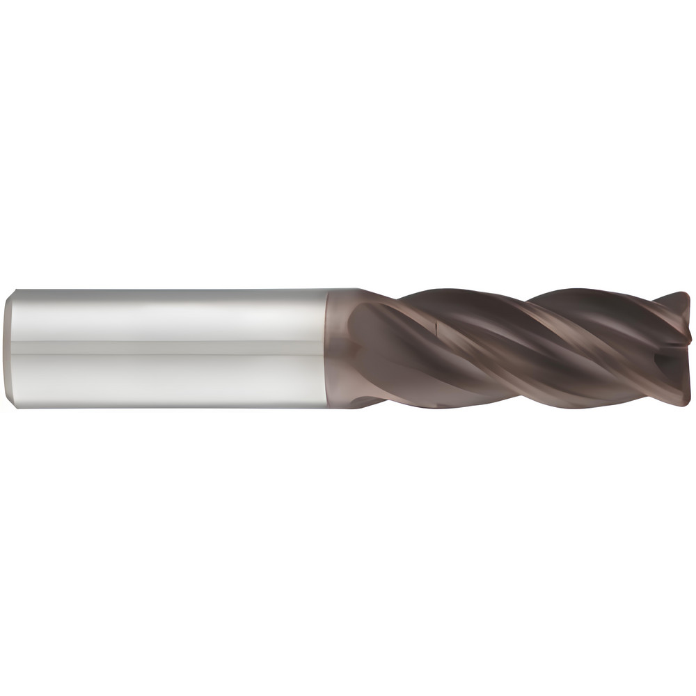 Guhring - Corner Radius End Mill: 1" Dia, 1-1/2" LOC, 0.1250" Radius, 4 ...