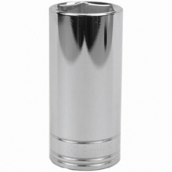 SK - Deep Hand Socket: 1/2" Drive, 28.00 mm Socket, 6-Point | MSC Direct