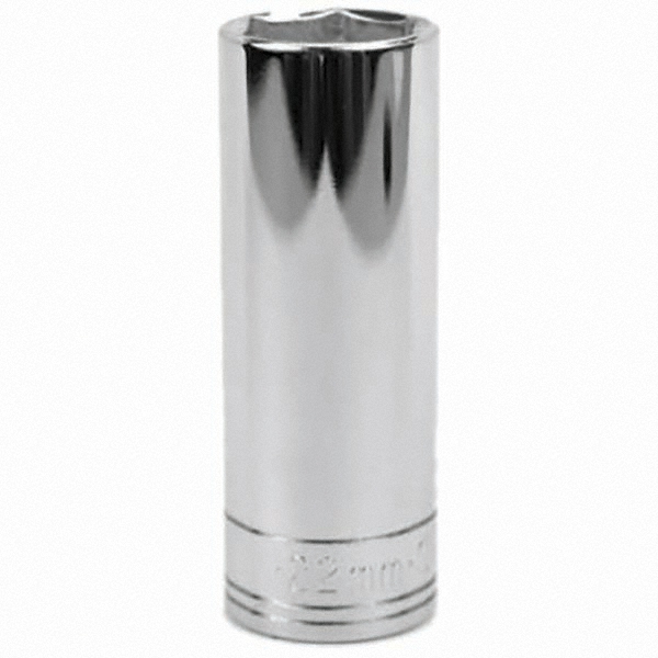 SK - Deep Hand Socket: 1/2" Drive, 22.00 mm Socket, 6-Point | MSC Direct