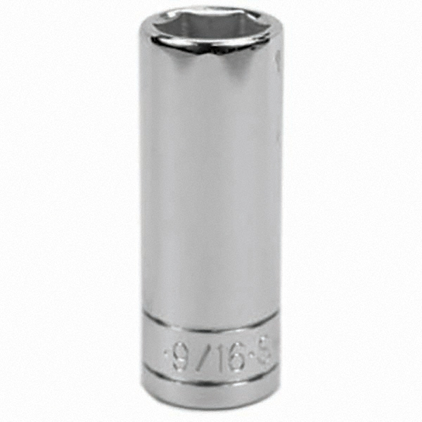 SK - Deep Hand Socket: 3/8" Drive, 9/16" Socket, 6-Point | MSC Direct