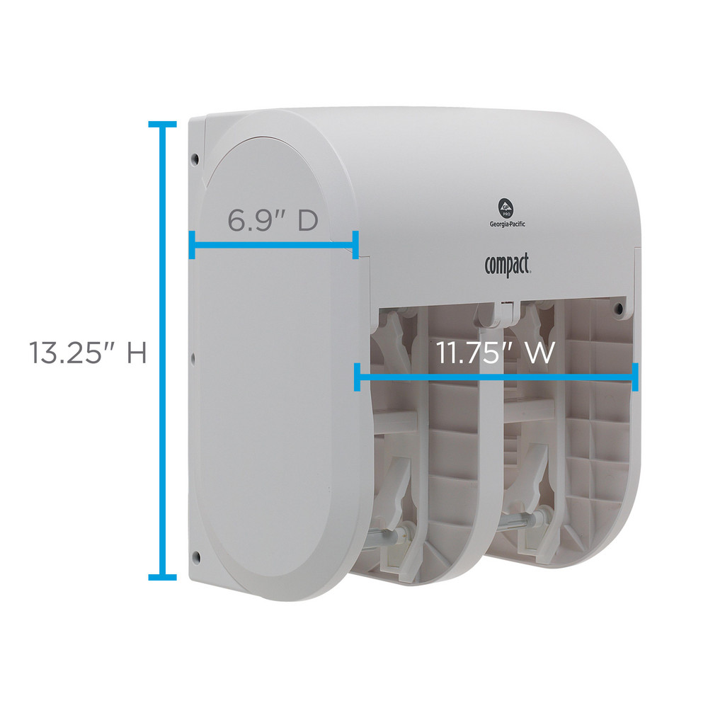 Georgia Pacific - Compact Quad 4-Roll Coreless High-Capacity Toilet ...