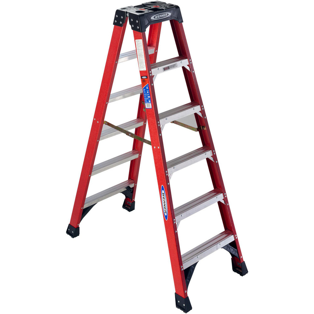 Werner - 10 Step Fiberglass Foldable Step Ladder: Type IA 300 lb ...