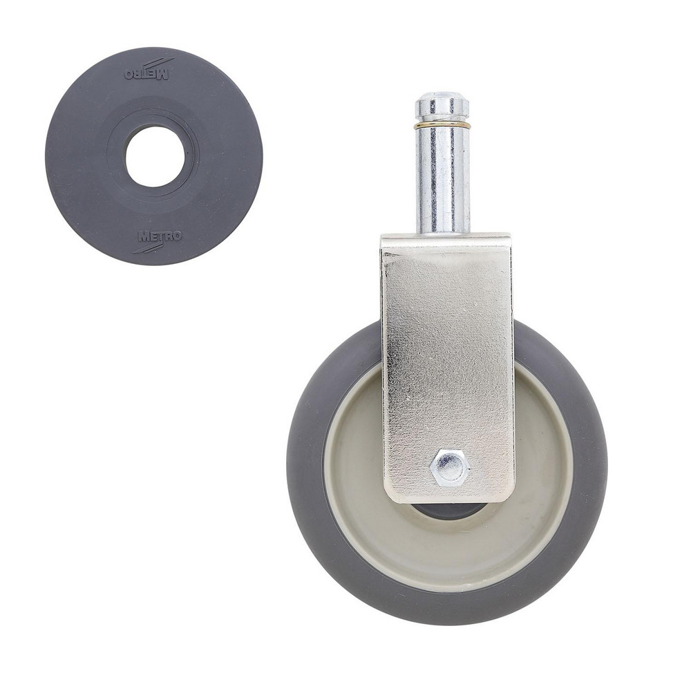 Metro - Rigid & Rubber Caster Wheel: Hard Thermoplastic Rubber on ...