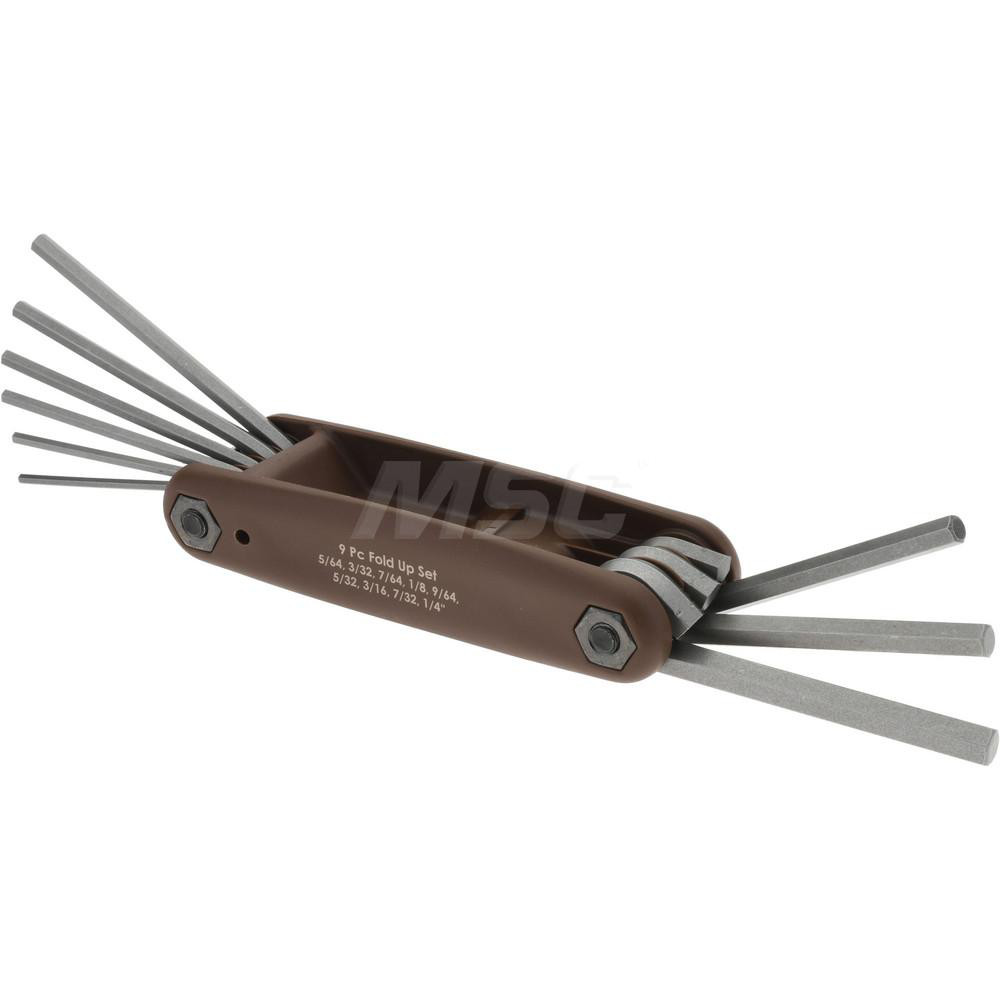 Paramount - 9 Piece Fold-Up Hex Key Set | MSC Direct