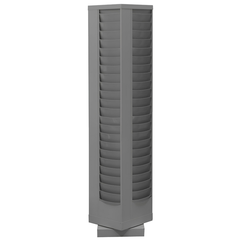 Durham - Compartment Storage Boxes & Bins: Type: Rotary Literature Rack ...