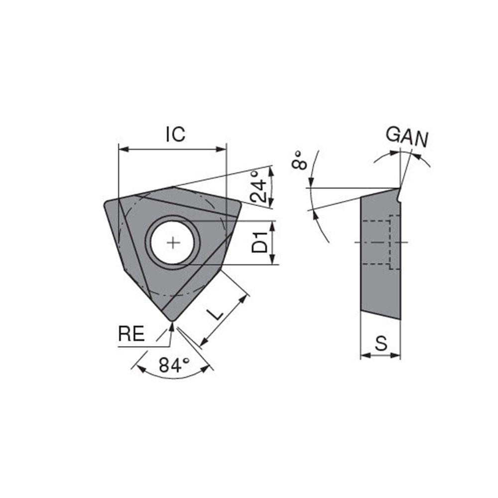 Komet - Boring Insert: WOHX060304G20 K10, Solid Carbide | MSC Direct