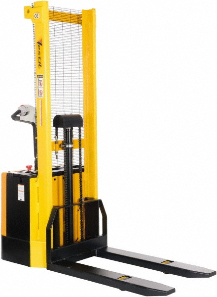 Vestil - 2,000 Lb Capacity, 62" Lift Height, Battery Operated Stacker ...
