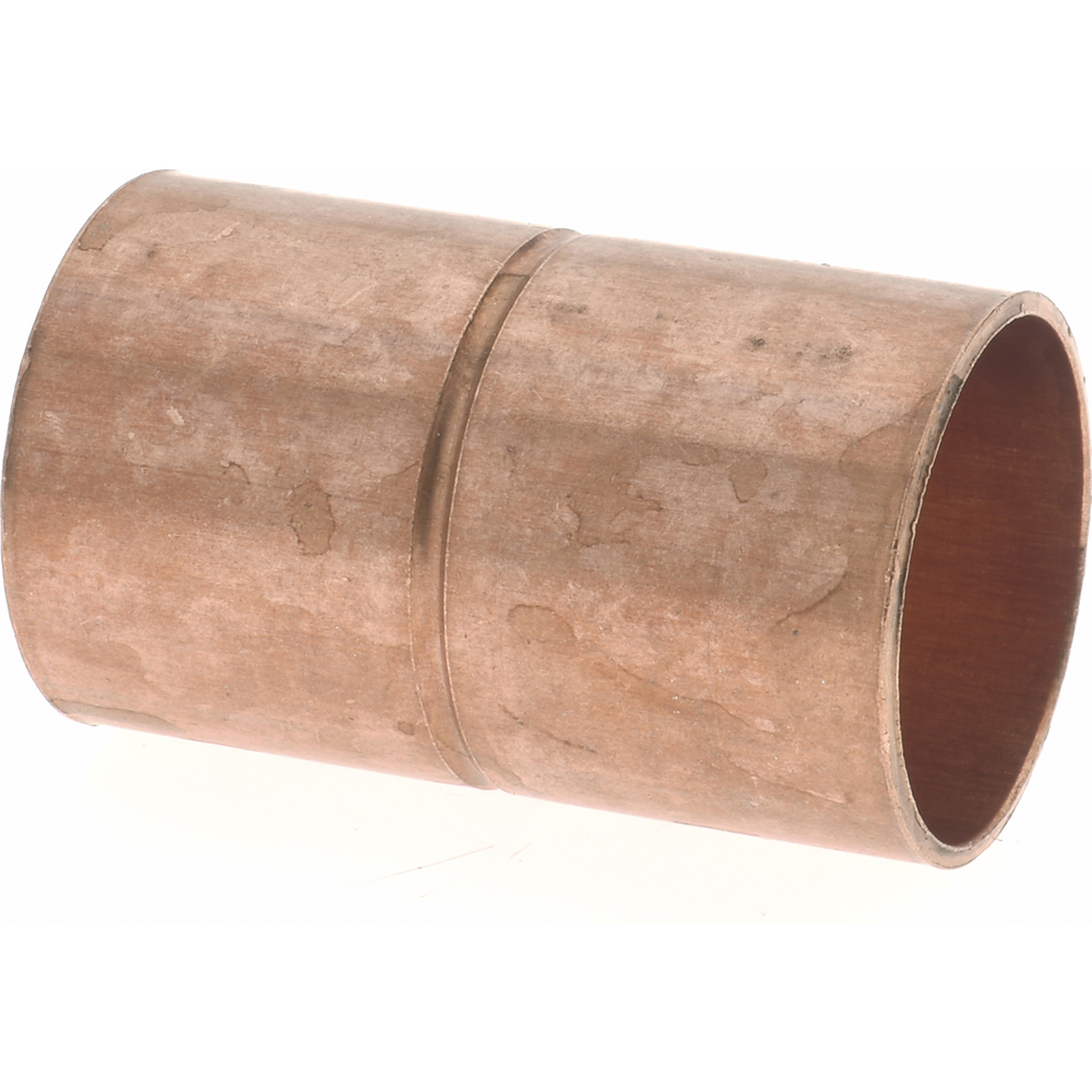 Mueller Industries - 3/4" Wrot Copper Pipe Coupling with Rolled Stop ...