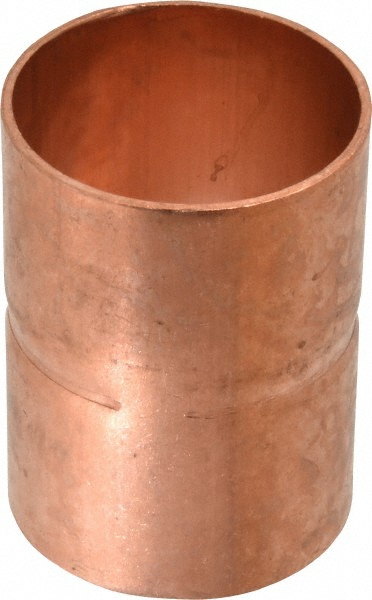 Mueller Industries - 1-1/2" Wrot Copper Pipe Coupling with Rolled Stop ...