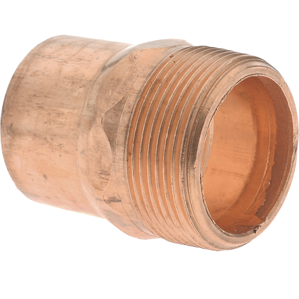 Mueller Industries - 1-1/2" Wrot Copper Pipe Adapter - 36890580 - MSC ...