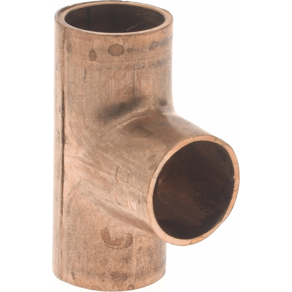 Mueller Industries - 1/4" Wrot Copper Pipe Tee - 36891356 - MSC ...