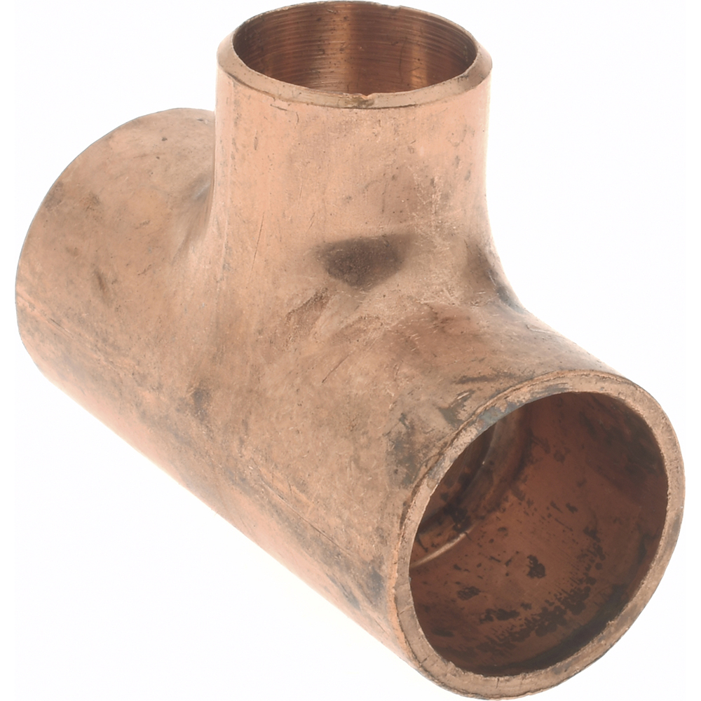 Mueller Industries - 1/2 x 1/2 x 3/8" Wrot Copper Pipe Tee - 36891513 ...