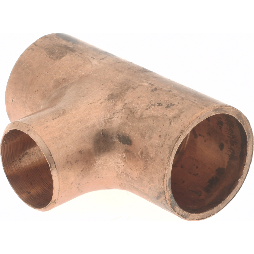 Mueller Industries - 1/2 x 1/2 x 3/8" Wrot Copper Pipe Tee - 36891513 ...