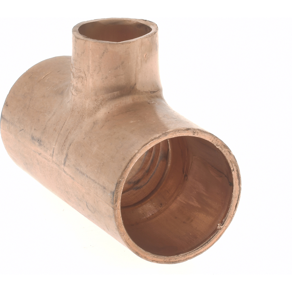 Mueller Industries - 1/2 x 1/2 x 1/4" Wrot Copper Pipe Tee - 36891521 ...