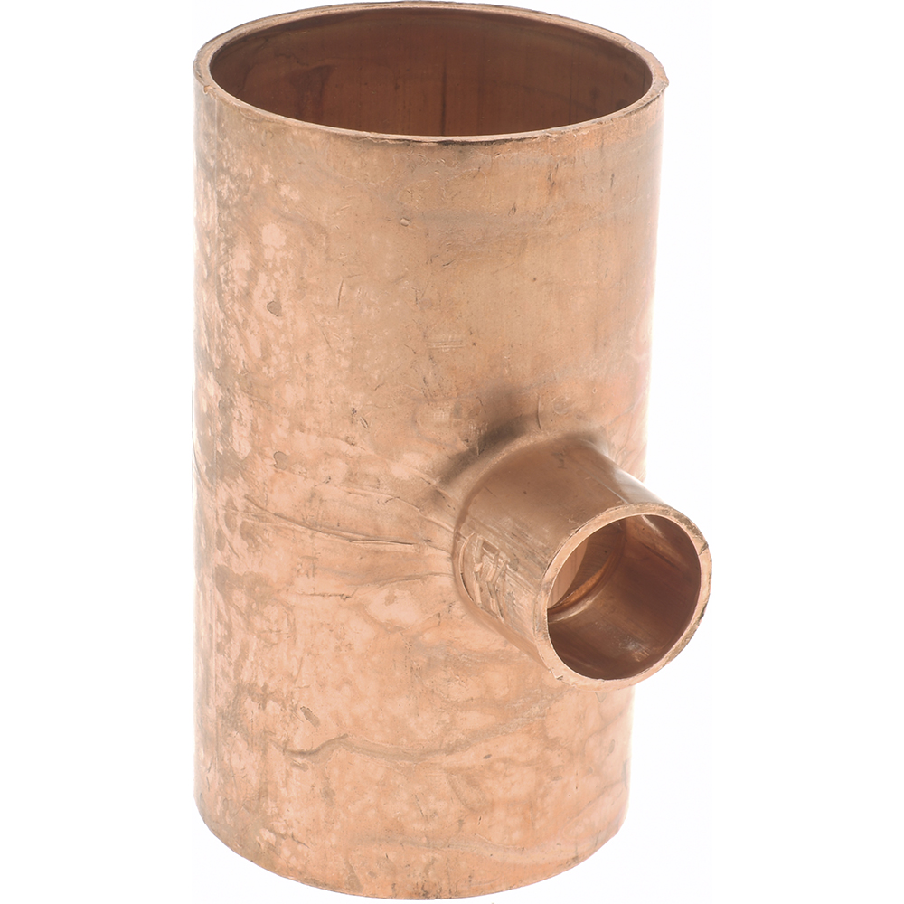 Mueller Industries - 1-1/2 x 1-1/2 x 1/2" Wrot Copper Pipe Tee ...